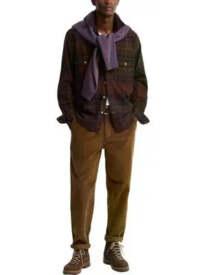 Barbour Armstrong Tartan-check Cotton Shirt Jacket - Brown