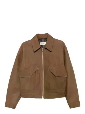 SECOND / LAYER Revival Flight Leather Jacket - Brown