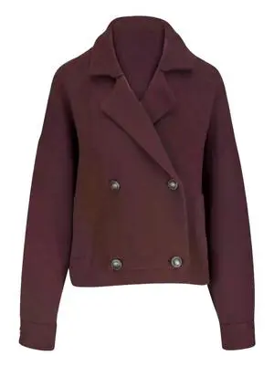 Brunello Cucinelli Double-breasted Cashmere Jacket - Brown