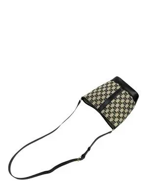 Celine Triomphe Embroidered Canvas Bucket Bag - Brown