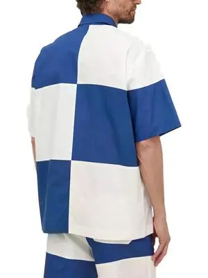 BENETTON Checked-pattern Buttoned Shirt - Blue