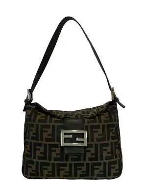 Fendi Zucca Canvas Shoulder Bag - Brown