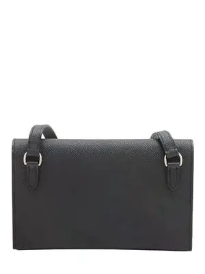 Hermès Epsom Wallet On Strap Crossbody Bag - Black