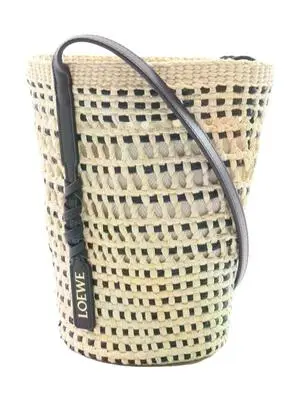 Loewe Raffia Shoulder Bag - Neutrals