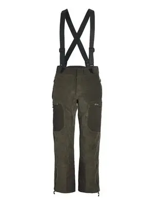 Sease Corduroy Trace 2.0 Ski Trousers With Suspenders - Green