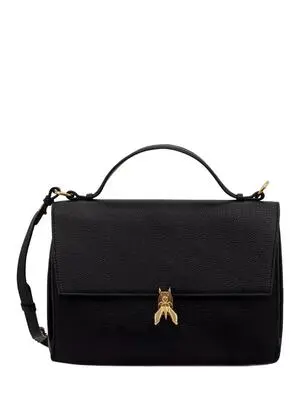 Patrizia Pepe Fly Plaque Shoulder Bag - Black