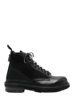 BUTTERO® Panelled Lace-up Boots - Black