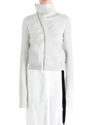 Rick Owens Asymmetric Zip Sweatshirt - Neutrals