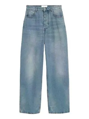 AMI Paris Baggy Fit Cotton Jeans - Blue
