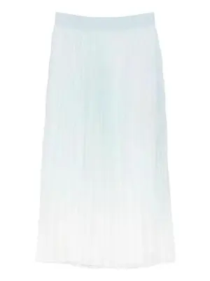MAISON123 Odessa Pleated Midi Skirt - Blue