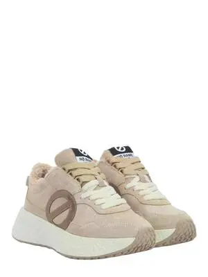 NO NAME Carter Lace-up Sneakers With Logo Detailing - Neutrals