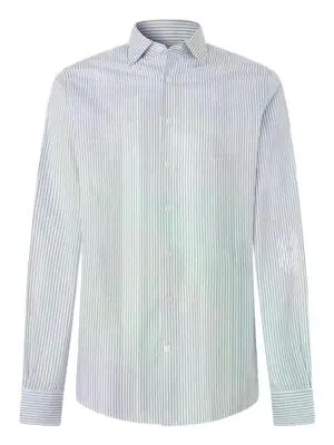 HACKETT LONDON Interline Pimlico Stripe-print Shirt - Blue