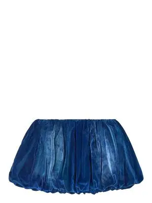 DIESEL® Velvet-Effect Bubble Mini Skirt