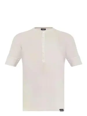 Dsquared2 Ribbed-knit T-shirt - Neutrals