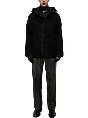 Our Legacy Virgin Wool Hooded Jacket - Black