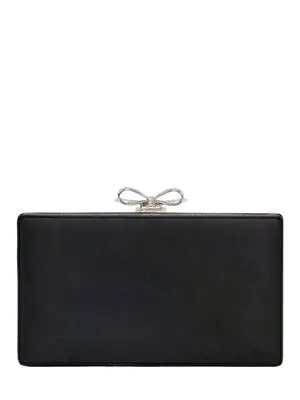 SELF-PORTRAIT Crystal Embellished Bow Clutch Bag