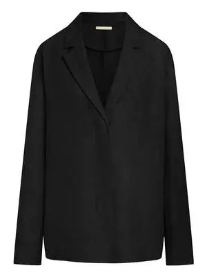12 STOREEZ Santorini Linen Shirt Black