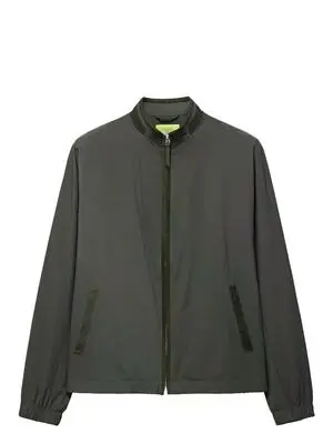 Shanghai Tang Mandarin Collar Zip-up Jacket - Green