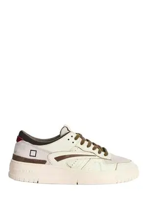 D.a.t.e. Leather Paneled Sneakers - Neutrals