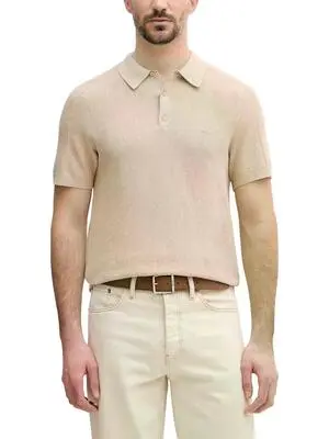 Michael Kors Cotton-mouliné Polo Shirt - Neutrals