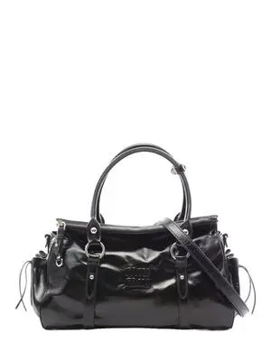 Miu Miu Vitello Shine Satchel - Black