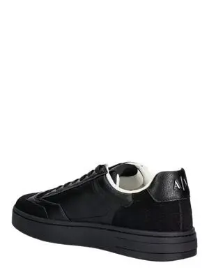Armani Exchange Panelled Sneakers - Black