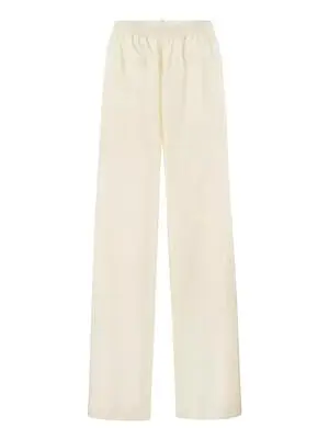 Fabiana Filippi Wide-leg Flannel Trousers - Neutrals
