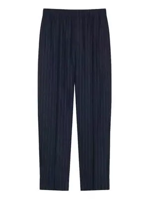 Givenchy Couture Seam Pinstripe Tailored Trousers - Blue