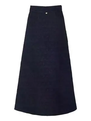 Antik Batik Bao Floral-jacquard A-line Skirt - Blue