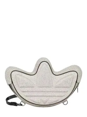 Adidas Rhinestone-embellished Shoulder Bag - Silver