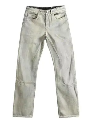 Rick Owens Faded Straight-leg Jeans - Grey