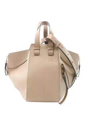 Loewe Small Grained Calfskin Drawstring Hammock Satchel - Neutrals