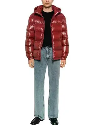 Herno Hooded Quilted Jacket - Red