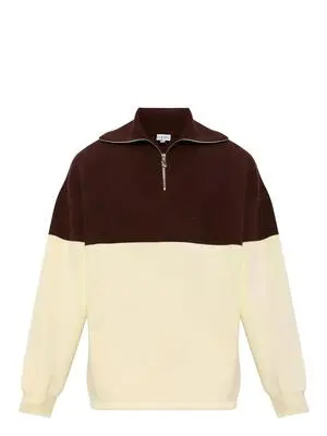 Loewe LOEWE Colour-Block Anagram Embroidered Sweater Neutrals