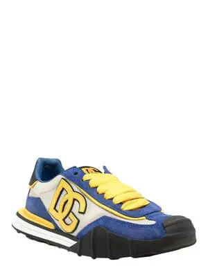 Dolce & Gabbana Dg Logo Panelled Sneakers - Blue
