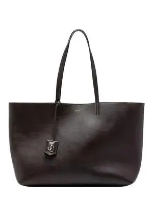 JIMMY CHOO Nine2five Leather Tote Bag - Red