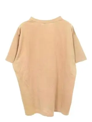 Burberry 2010s Logo Embroidered Cotton T-shirt - Neutrals