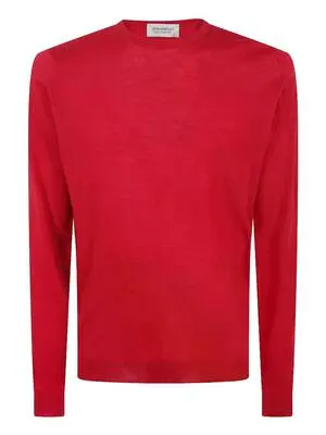 John Smedley Lundy Crew-neck Sweater - Red