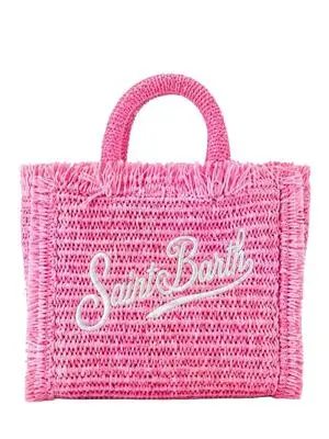MC2 SAINT BARTH Micro Vanity Logo-embroidered Tote Bag - Pink