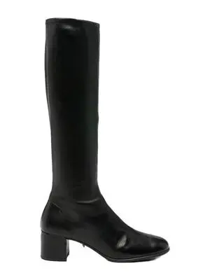 PRADA Prada Logo Plaque Knee-High Boots