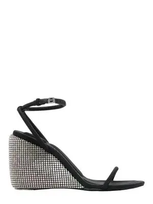 ALEXANDER WANG Dahlia Crystal-embellished Sandals - Black