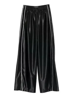 ALEXANDER WANG Side-stripe Elasticated-waistband Track Pants - Black