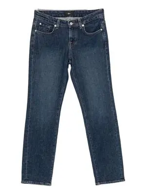 7 For All Mankind Low Cigarette Jeans - Blue