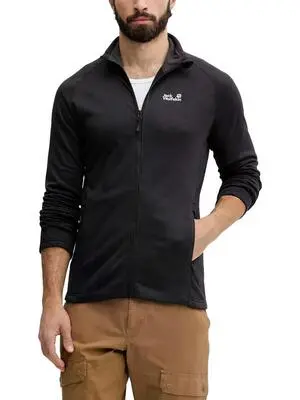 JACK WOLFSKIN Zip-up Sweatshirt - Black
