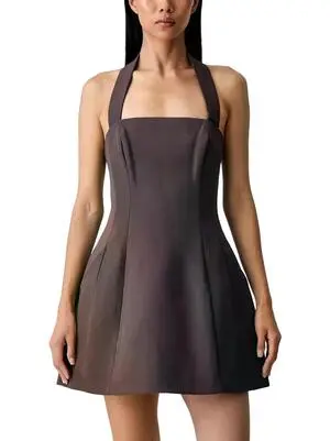 BARDOT Bardot Halterneck Pleated Mini Dress