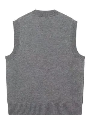 AMI Paris Sleeveless Sweater - Grey