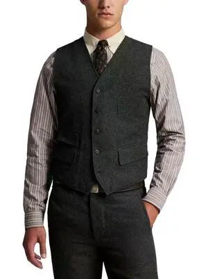 Ralph Lauren Herringbone Waistcoat - Grey