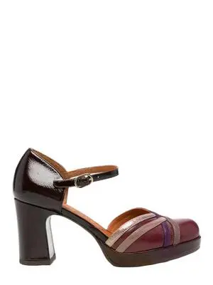 Chie Mihara Dedana Platform Heeled Pumps - Red