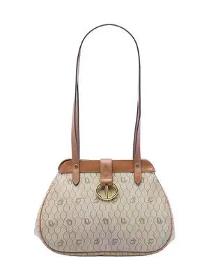 Dior Honeycomb Coated Canvas Shoulder Bag - Neutrals