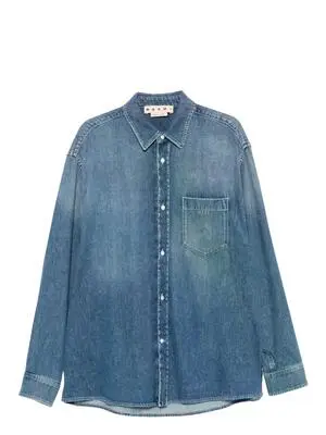 MARNI Spread-collar Chest-pocket Shirt